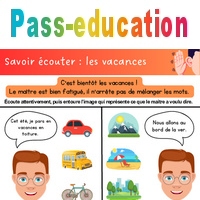Les vacances - Découvrir l'écrit - GS - Maternelle - Cycle 1 - PDF à ...