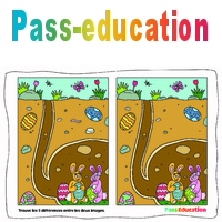 Pâques - PS - MS - GS - Jeu des 5 différences - Maternelle - Cycle 1 ...