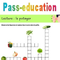 Le potager - CP - CE1 - Lecture - Cycle 2 - PDF à imprimer