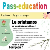 Le printemps - CP - CE1 - Lecture - Cycle 2 - PDF à imprimer