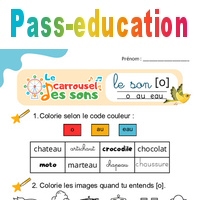 Le son [o] au eau - GS - CP - CE1 - Phonologie - Lecture - Le carrousel ...