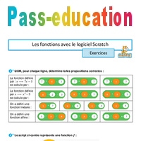 Les fonctions avec le logiciel Scratch - 3ème - Exercices - Cycle 4 - PDF à imprimer