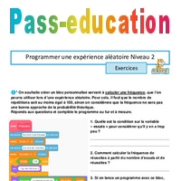 Programmer une expérience aléatoire - 3ème - Scratch - Exercices - Cycle 4 - PDF à imprimer