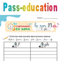 Le son [f] f ph - GS - CP - CE1 - Phonologie - Lecture - Le carrousel ...