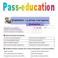 La phrase interrogative - Ce1 - Evaluation avec la correction - Cycle 2 ...