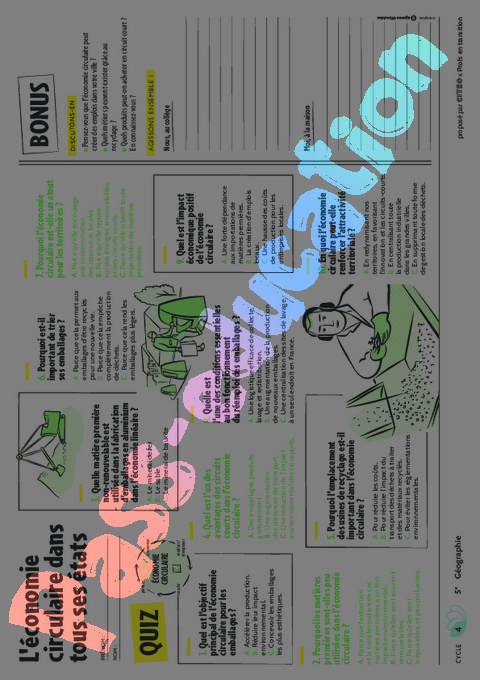 L’économie circulaire dans tous ses états 5ème - Citéo - Cycle 4 - PDF ...