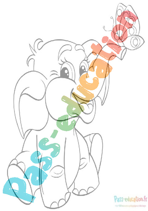 Coloriage éléphant gratuit - télécharge et imprime les meilleurs ...