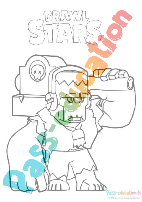Coloriage Gratuit Brawl Stars PDF Imprimer