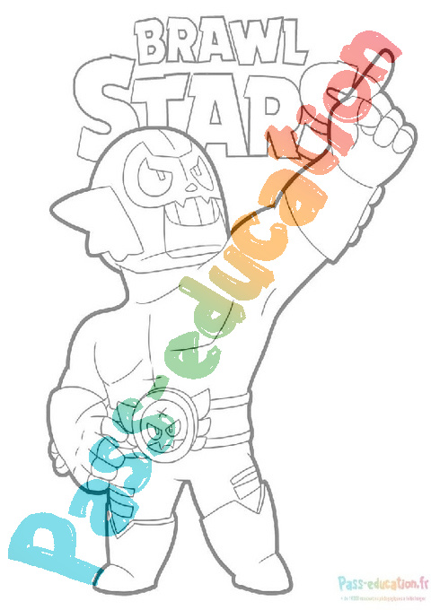 Coloriage Gratuit Brawl Stars PDF Imprimer