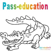 Coloriage gratuit : Crocodile - PDF à imprimer