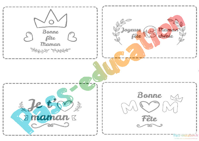Coloriage gratuit fête des mères : téléchargez et imprimez vos dessins ...