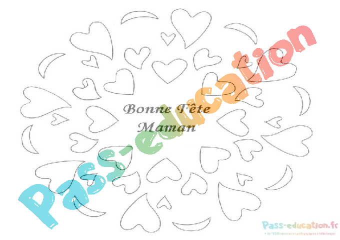 Coloriage gratuit fête des mères : téléchargez et imprimez vos dessins ...