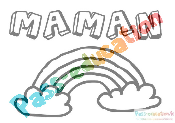 Coloriage gratuit fête des mères : téléchargez et imprimez vos dessins ...