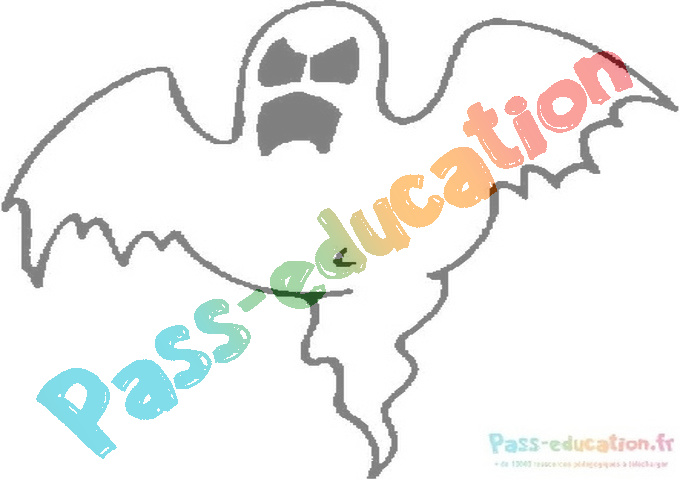 Coloriage fantôme gratuit à imprimer : téléchargez vos dessins pdf