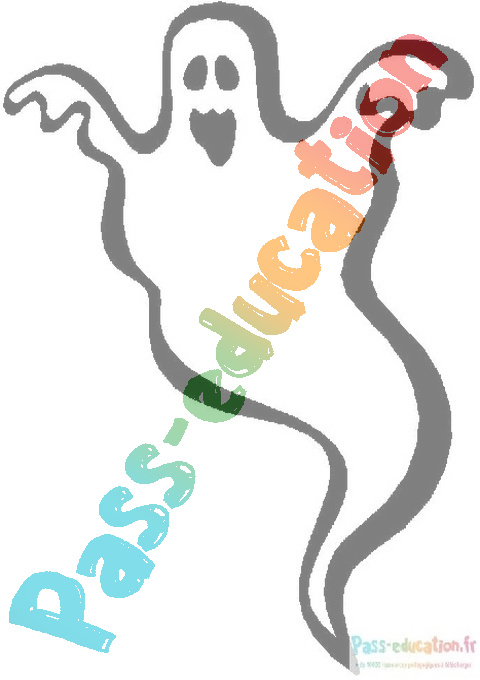 Coloriage fantôme gratuit à imprimer : téléchargez vos dessins pdf