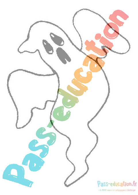 Coloriage fantôme gratuit à imprimer : téléchargez vos dessins pdf
