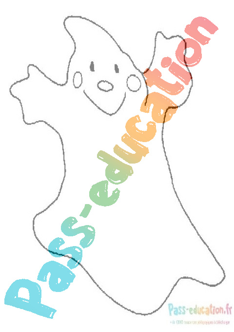 Coloriage fantôme gratuit à imprimer : téléchargez vos dessins pdf