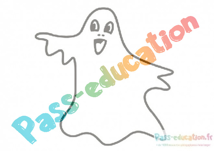 Coloriage fantôme gratuit à imprimer : téléchargez vos dessins pdf