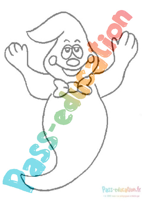 Coloriage fantôme gratuit à imprimer : téléchargez vos dessins pdf
