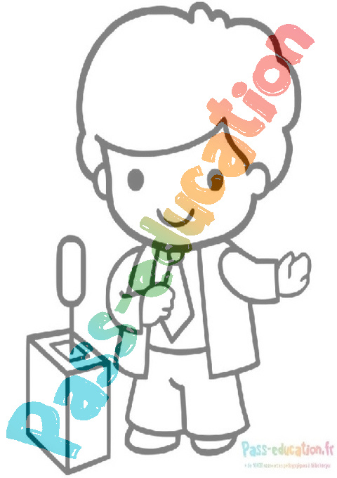 Coloriage gratuit : Garçon - PDF à imprimer