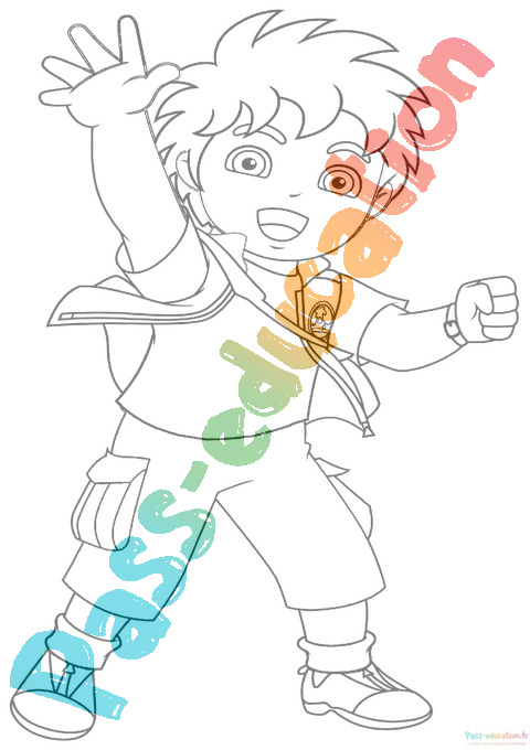 Coloriage gratuit : Garçon - PDF à imprimer