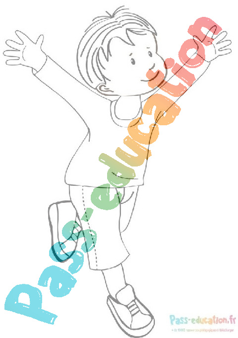 Coloriage gratuit : Garçon - PDF à imprimer