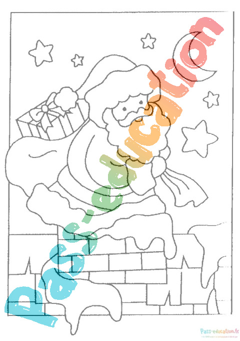 Coloriage gratuit : Noël - PDF à imprimer