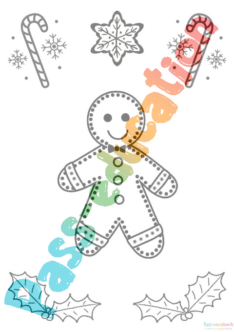 Coloriage gratuit : Noël - PDF à imprimer