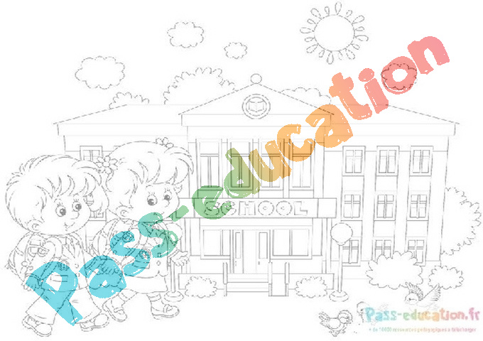 Coloriage gratuit rentrée scolaire : téléchargez et imprimez des ...