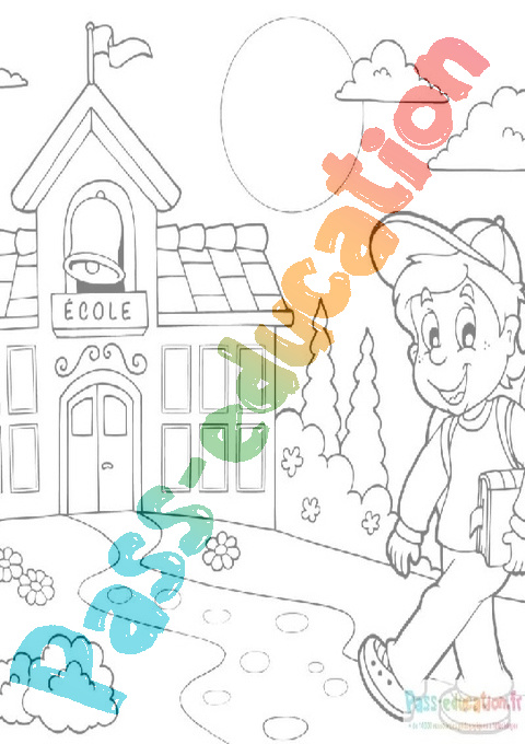 Coloriage gratuit rentrée scolaire : téléchargez et imprimez des ...