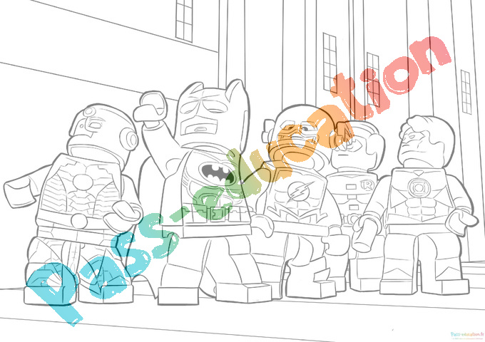 Coloriage gratuit : Super héros - PDF à imprimer