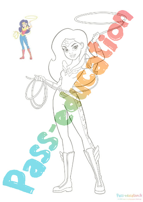 Coloriage gratuit : Super héros - PDF à imprimer