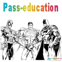 Coloriage gratuit : Supers héros - PDF à imprimer