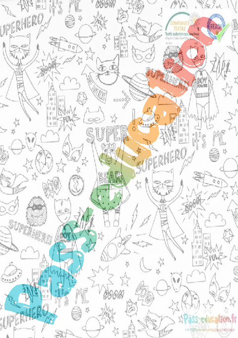 Coloriage gratuit : Supers héros - PDF à imprimer