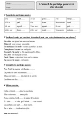 Accord du participe passé : 4eme Primaire - Exercice évaluation ...