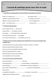Accord du participe passé : 4eme Primaire - Exercice évaluation ...