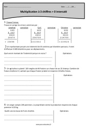 Multiplication : 5eme Primaire - Exercice évaluation révision leçon ...