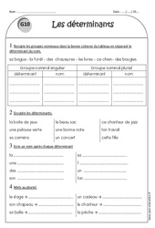 exercices sur les déterminants ce2 en ligne