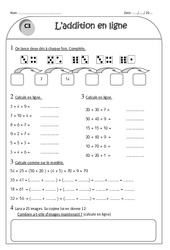 Calculs : 2eme Primaire - Exercice évaluation révision leçon - Pass ...