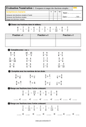 Fractions : 4eme Primaire - Exercice évaluation révision leçon - Pass ...