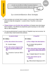 Concordance des temps : 4eme Primaire - Exercice évaluation révision ...