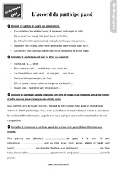 Accord du participe passé : 5eme Primaire - Exercice évaluation ...