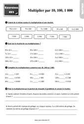 Exercice Multiplication : 3eme Primaire - Pass Education