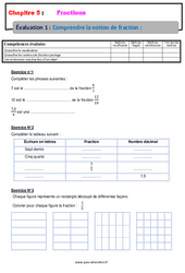 comprendre les fractions cm1 PDF Cours,Exercices ,Examens