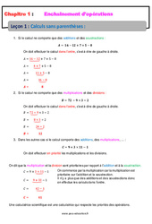 Cours Mathématiques : 1ere Secondaire - Pass Education