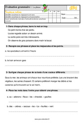 enrichir une phrase ce1 PDF Cours,Exercices ,Examens