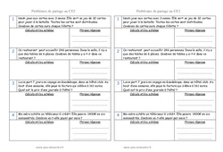 Calculs : 3eme Primaire - Exercice évaluation révision leçon - Pass ...