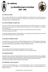 cours d'histoire sur la seconde guerre mondiale PDF Cours,Exercices ...