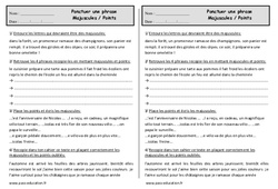 Ponctuation : 2eme Primaire - Exercice évaluation révision leçon - Pass ...