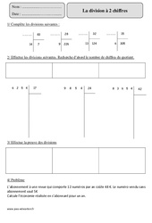 Exercice Division, partage : 5eme Primaire - Pass Education